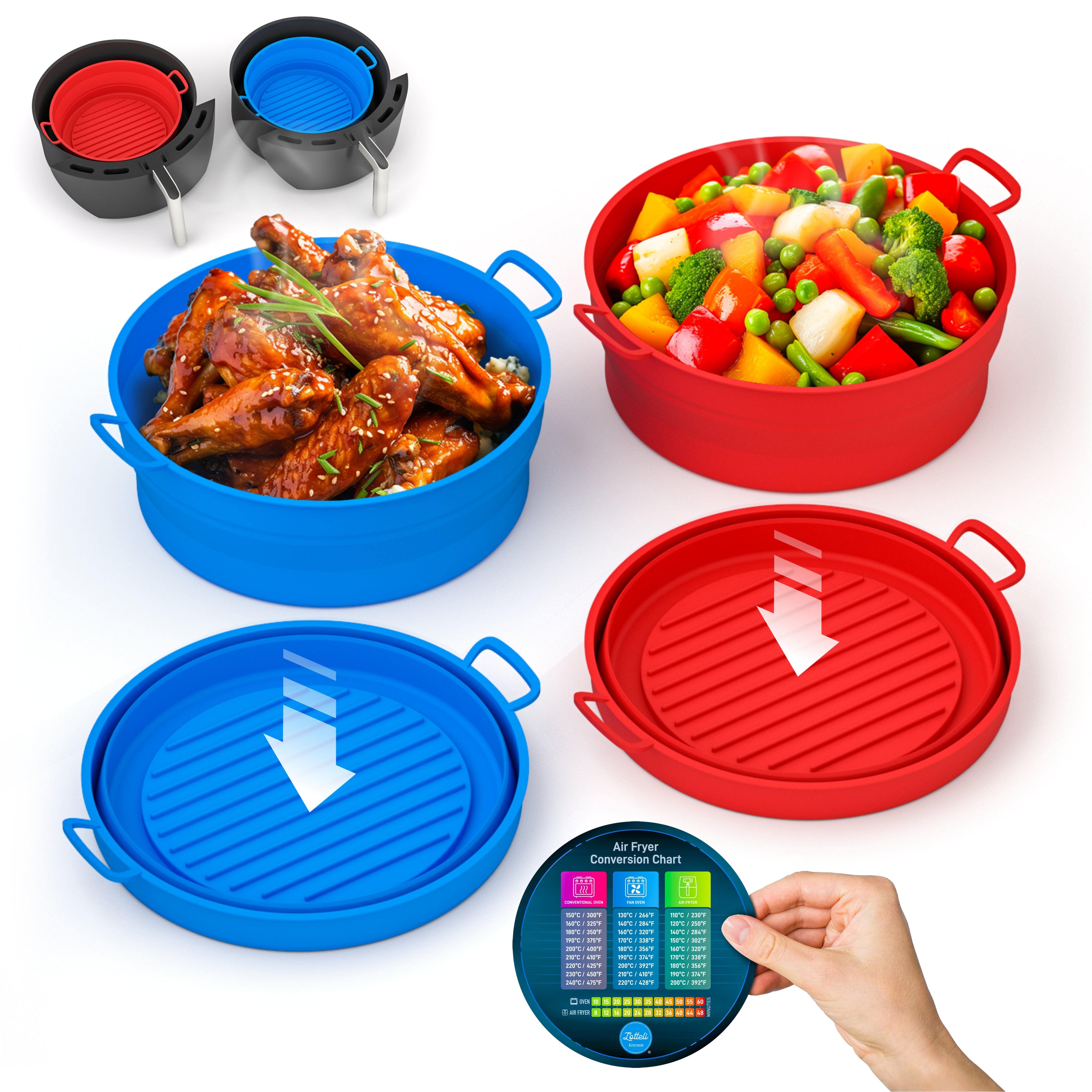Silicone Baskets for Air Fryer – Lotteli Inc.