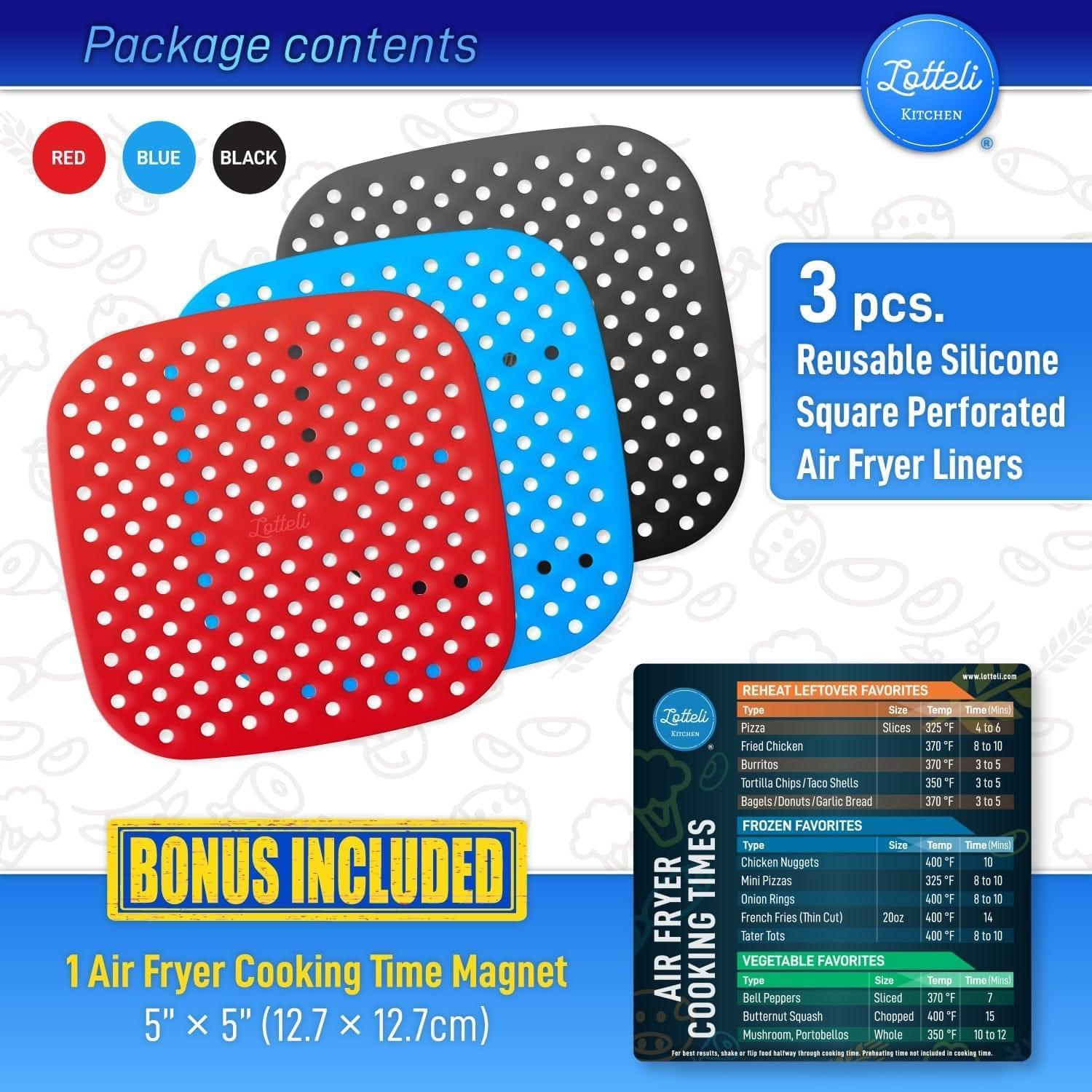 Reusable Silicone Square Liners with Magnetic Cheat Sheet – Lotteli Inc.