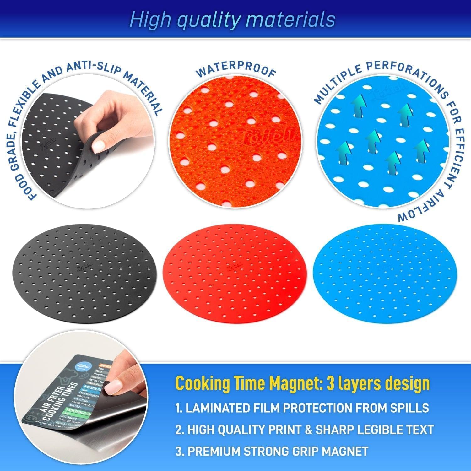 Reusable Silicone Round Liners with Magnetic Cheat Sheet – Lotteli Inc.