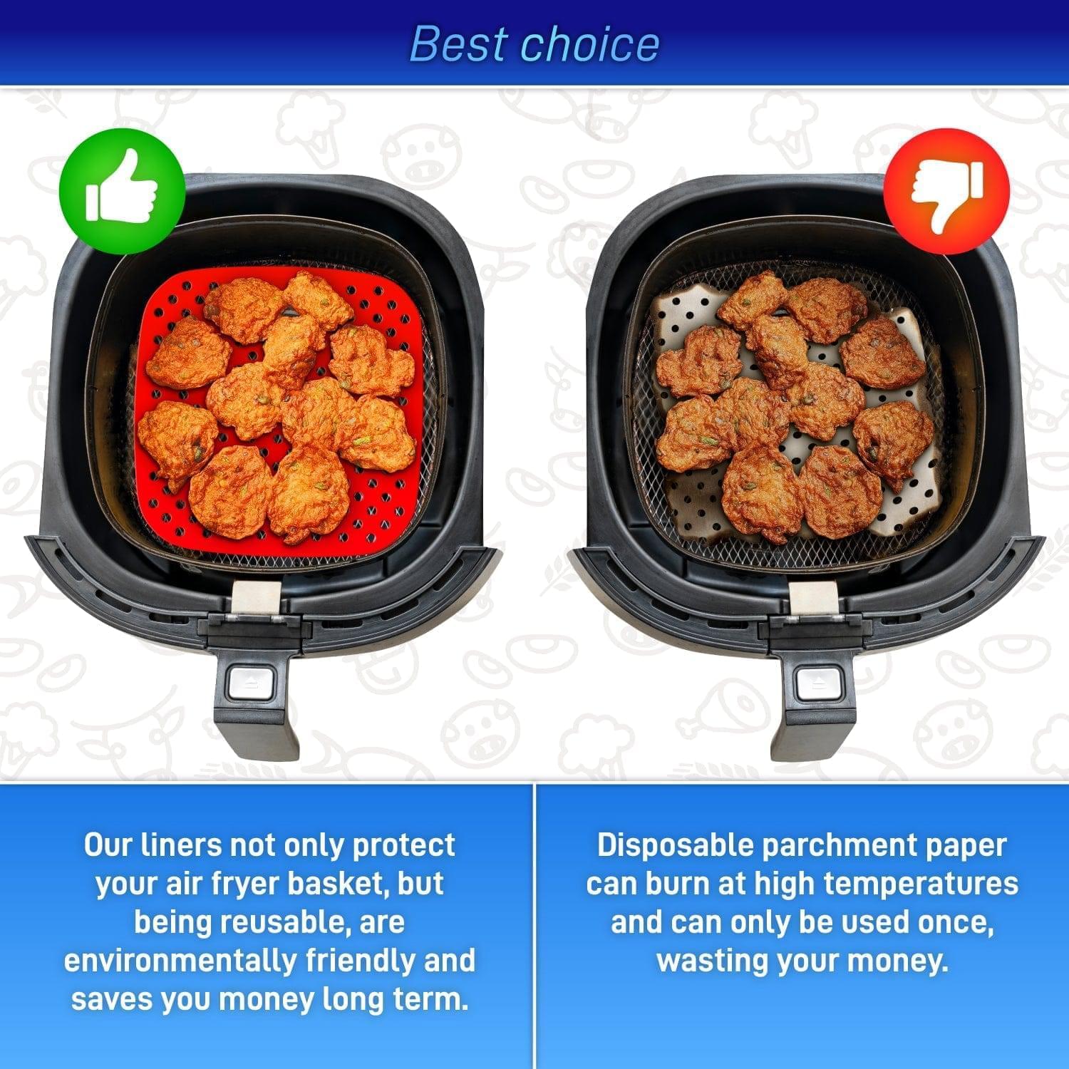 Reusable Silicone Square Liners with Magnetic Cheat Sheet – Lotteli Inc.